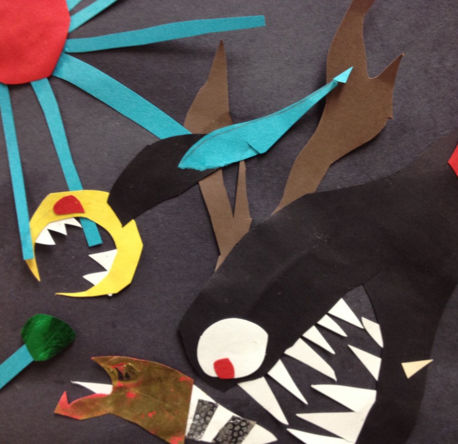 2nd grade Chinese New Year Dragon Collage | Wow Art Project