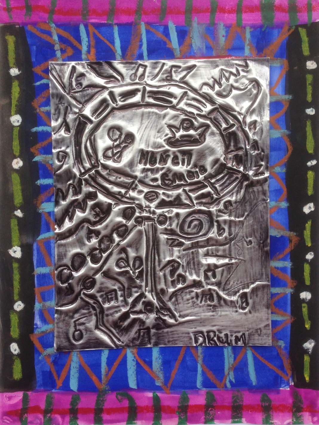 4th grade Engraved Aluminum Musical Instruments with Painted Frames ...