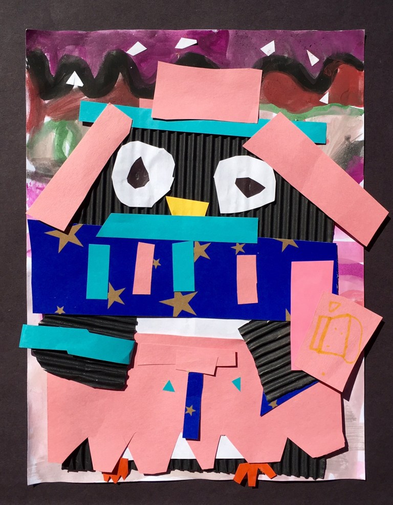 1st grade Penguin Collages | Wow Art Project
