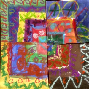 3rd grade Collaborative Concentric Squares | Wow Art Project