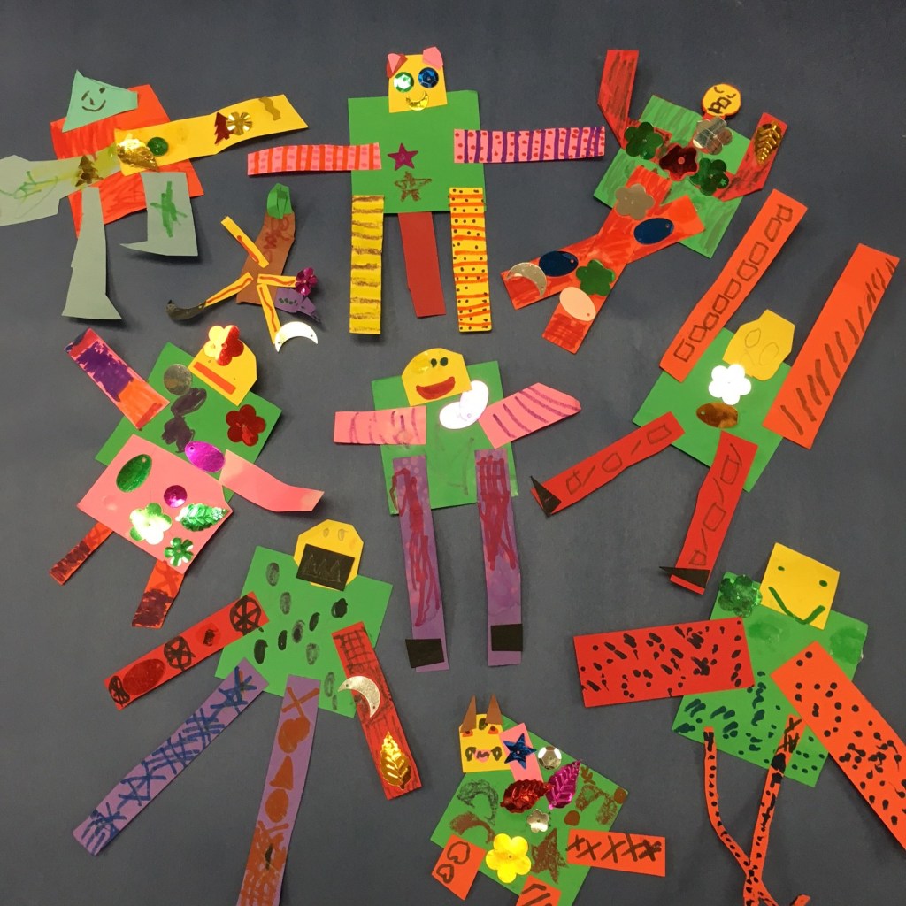 Kindergarten Collaged Robots + Play Based Art | Wow Art Project