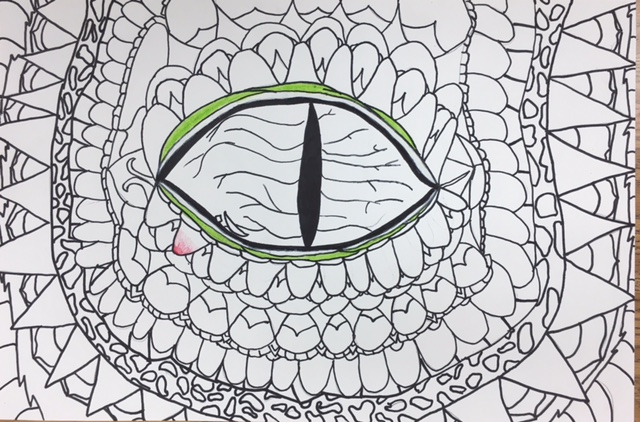 5th grade Dragon Eyes | Wow Art Project