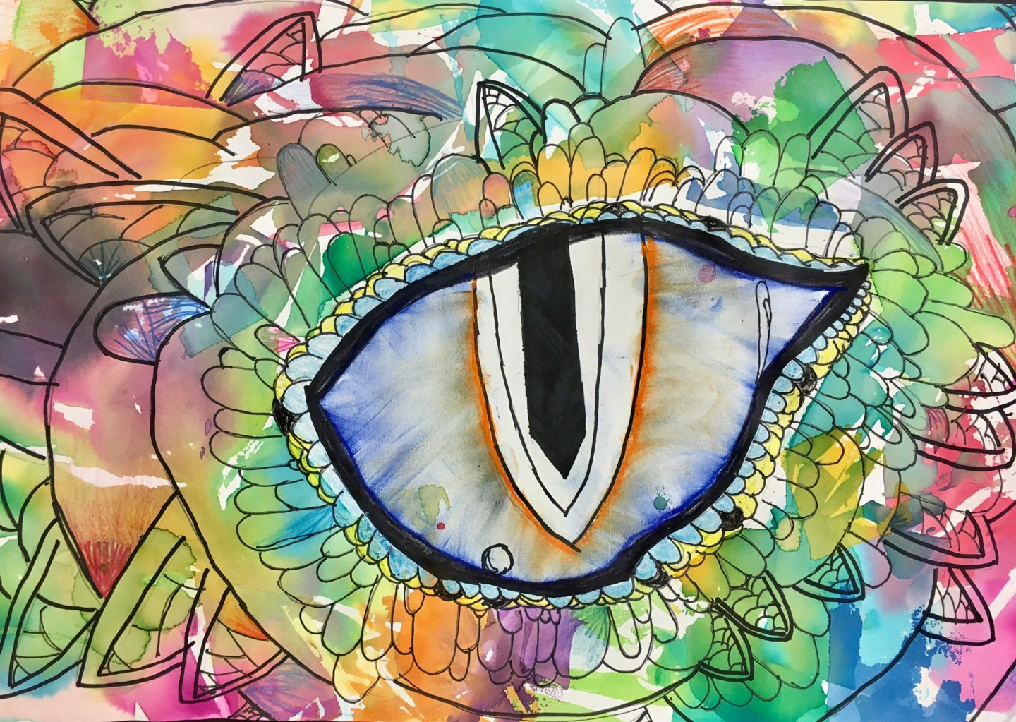 5th grade Dragon Eyes | Wow Art Project