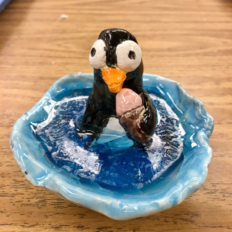 2nd grade Clay Penguins | Wow Art Project
