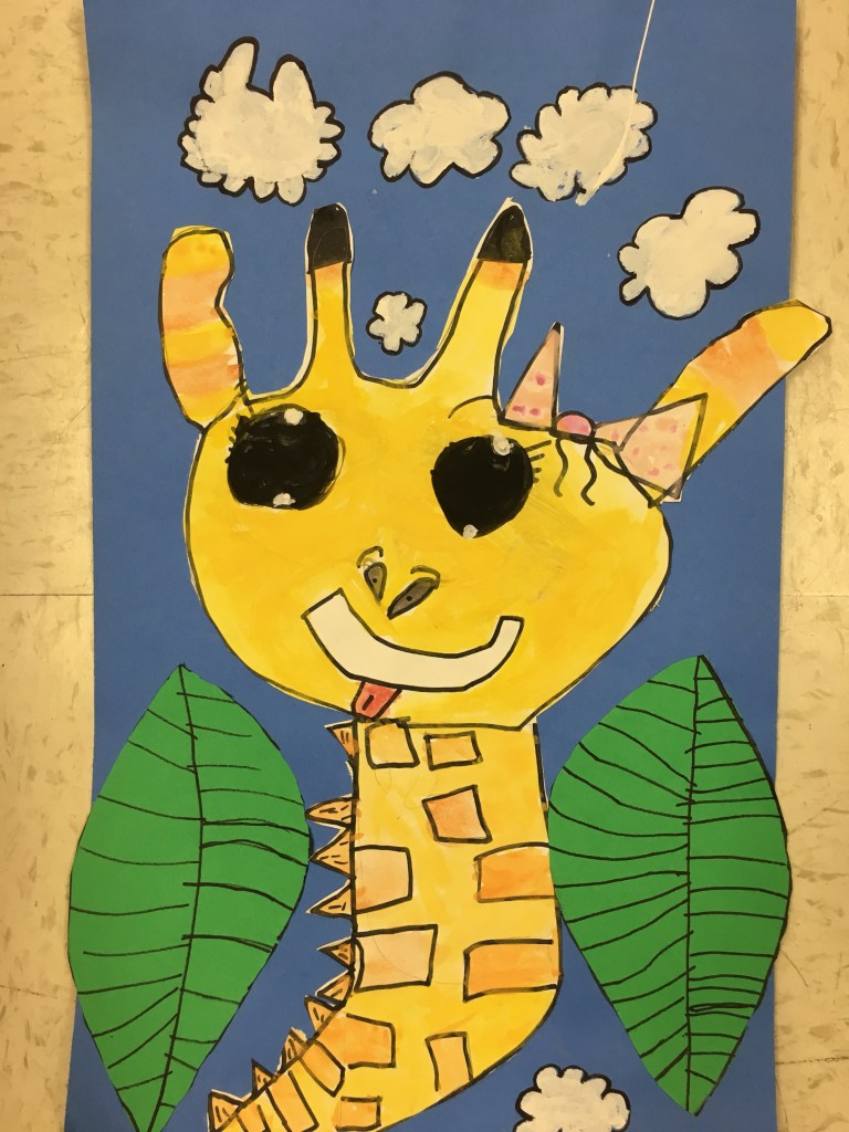 1st grade Giraffe Paintings from Africa | Wow Art Project