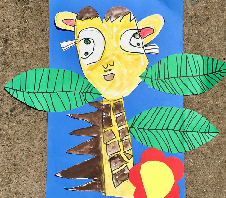 1st grade Giraffe Paintings from Africa | Wow Art Project