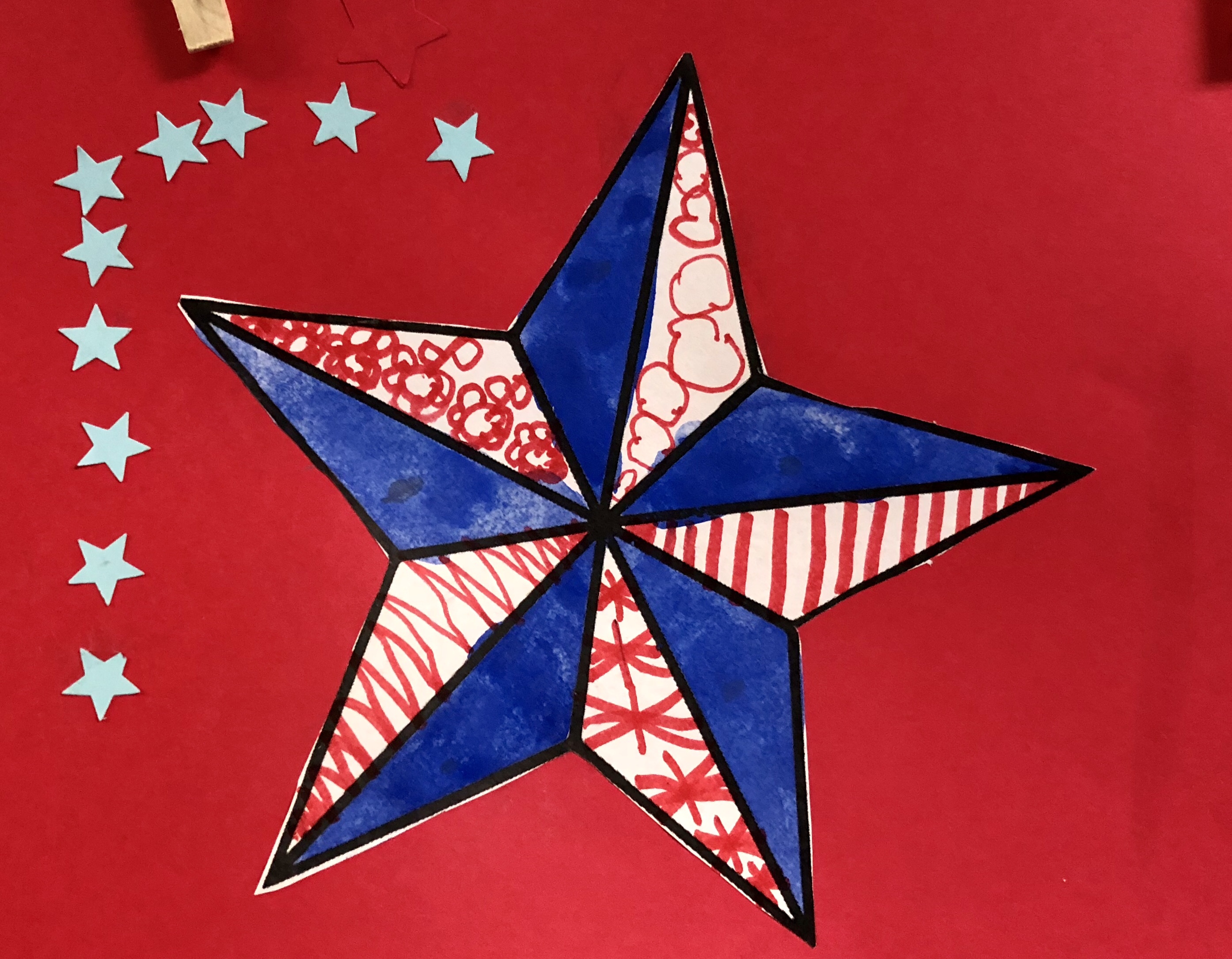 1st Grade Star Mixed Media Drawings | Wow Art Project