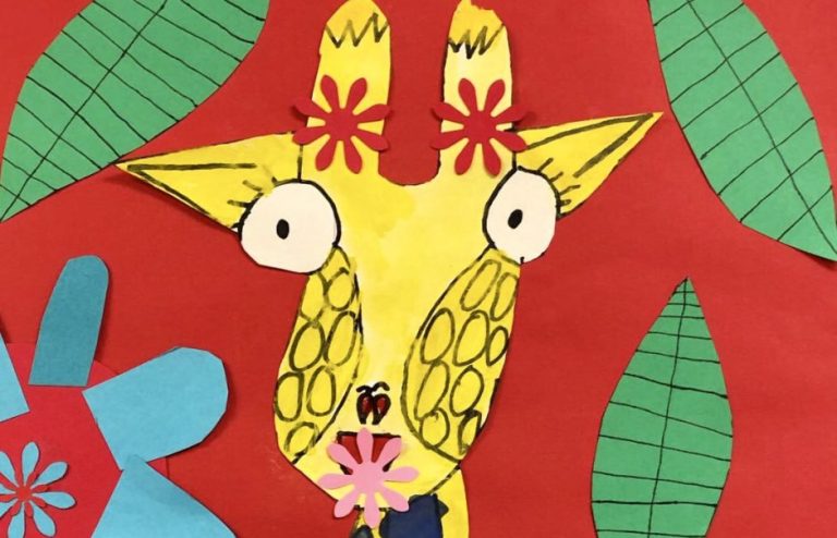 1st grade Giraffe Paintings from Africa | Wow Art Project