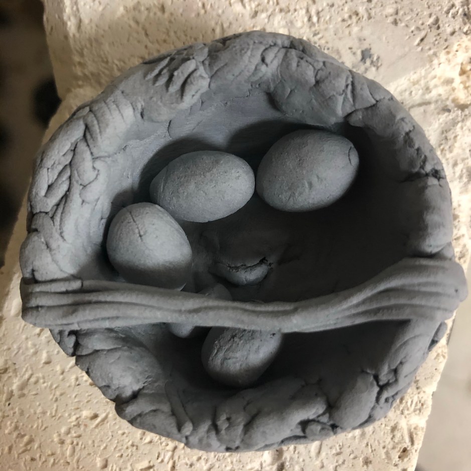 Clay Bird Nest Family Portrait | Wow Art Project