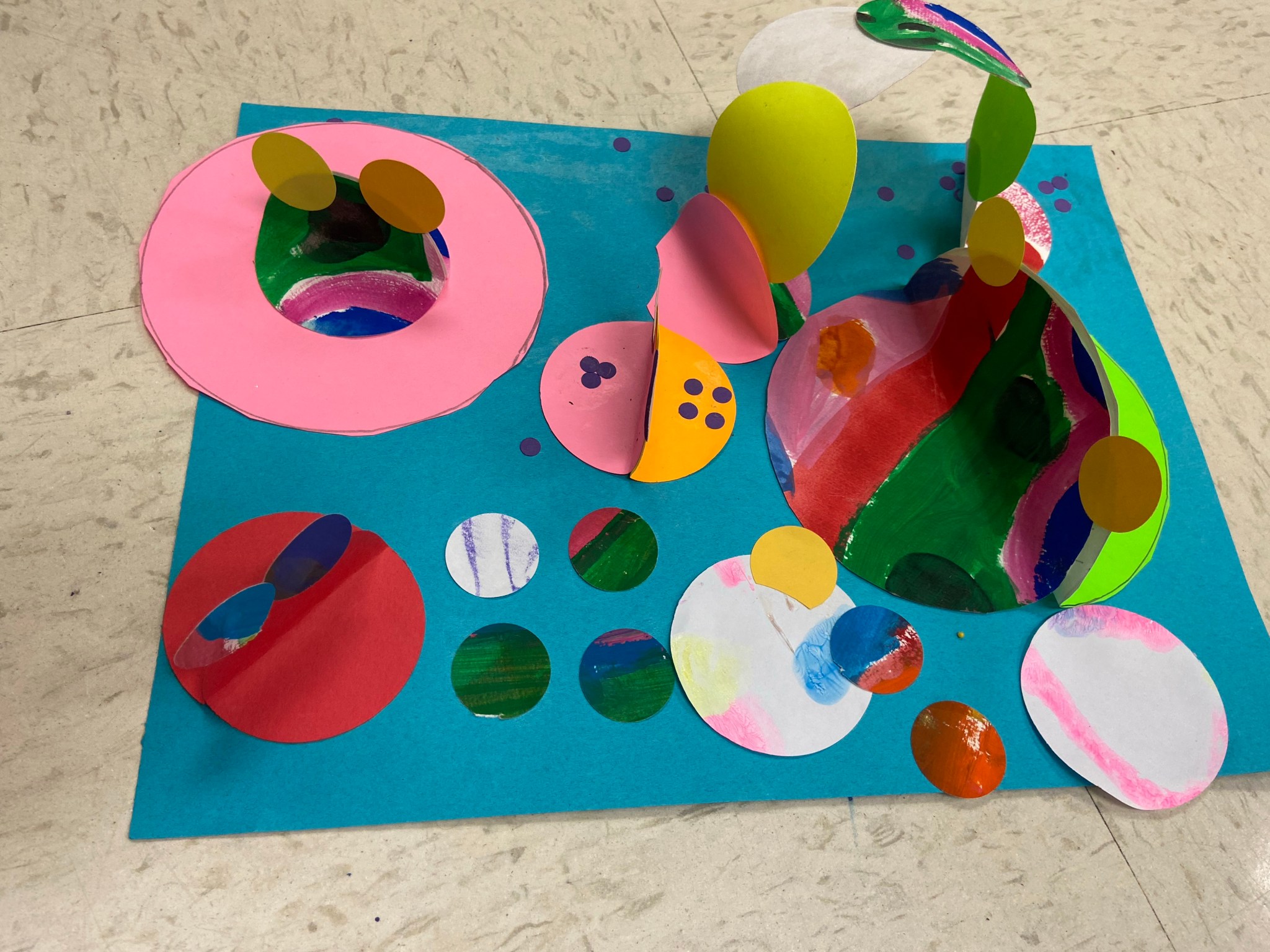2nd grade Howardena Pindell Painted Collages | Wow Art Project