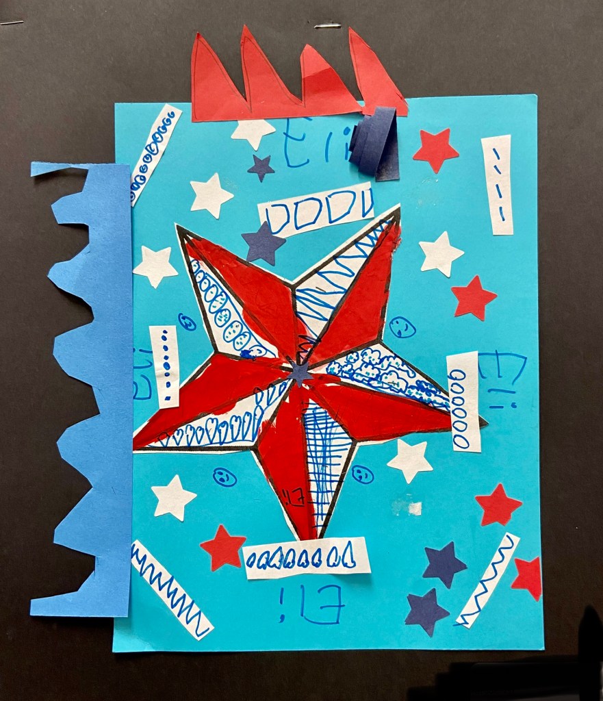 1st Grade Star Mixed Media Drawings | Wow Art Project