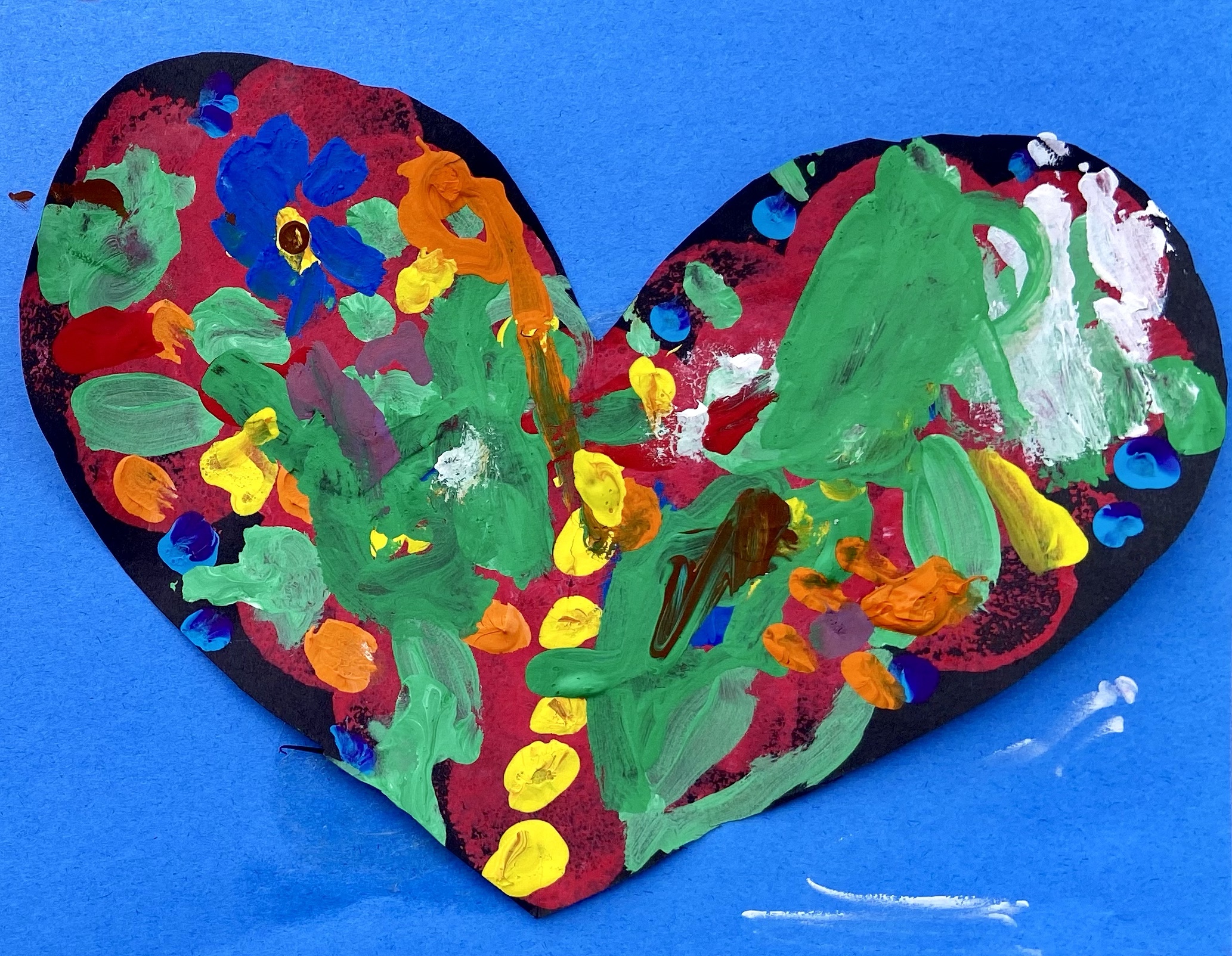 Stephanie Corfee Inspired Kindergarten and 1st grade Painted Hearts ...