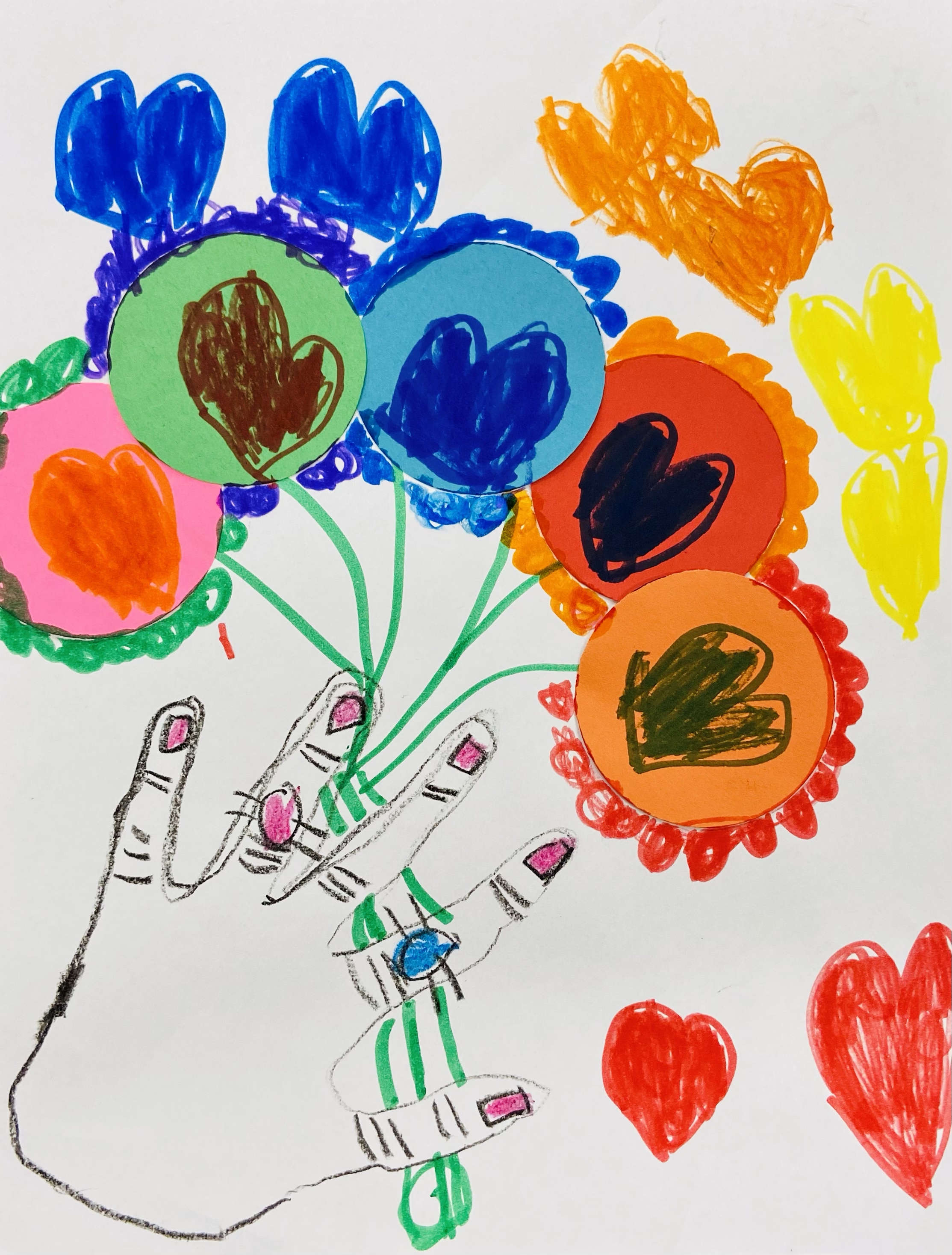 Kindergarten Flower Drawings inspired by Pablo Picasso’s Bouquet of ...
