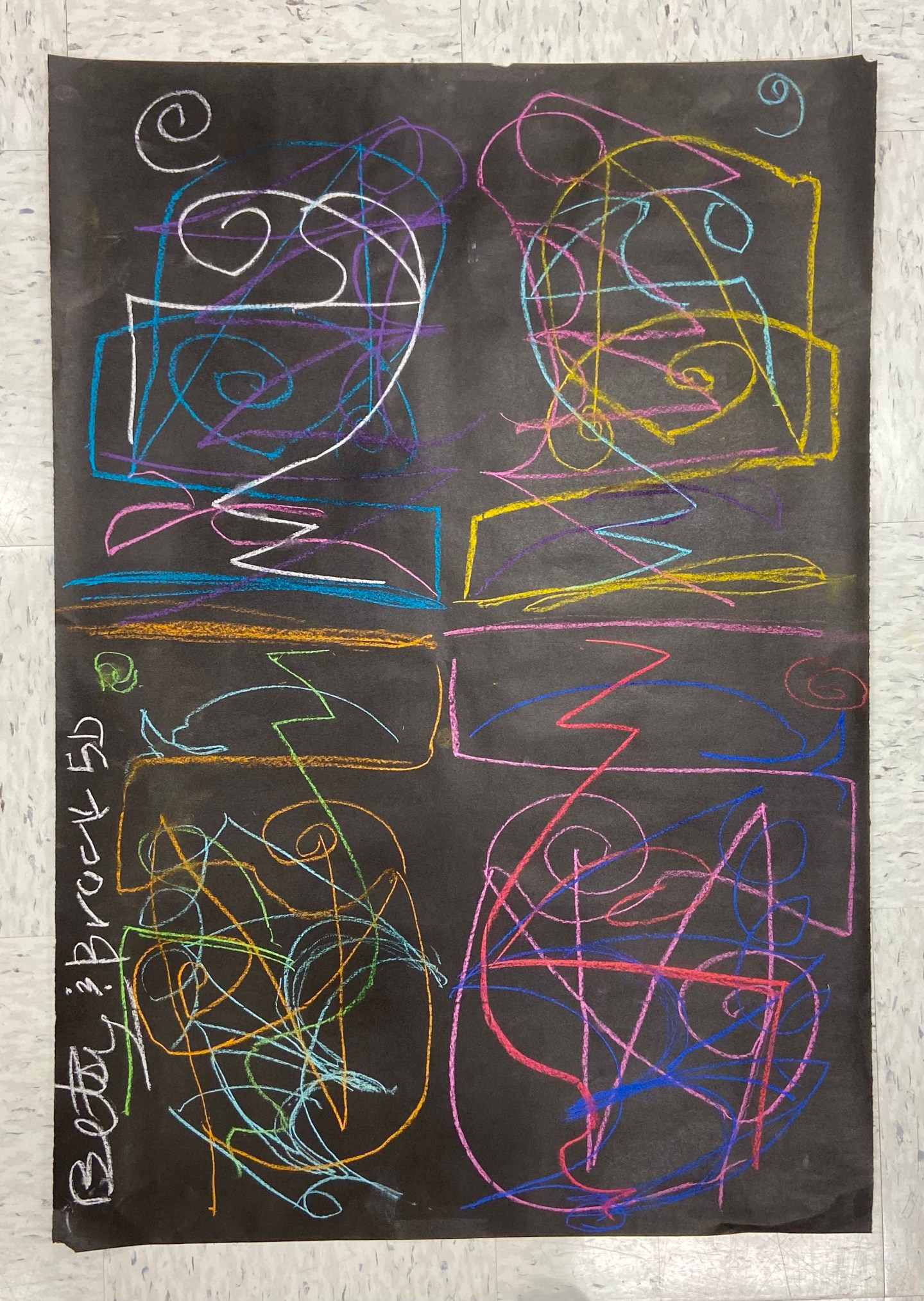 5th grade Heather Hansen Kinetic Mirrored Partner Drawings | Wow Art ...