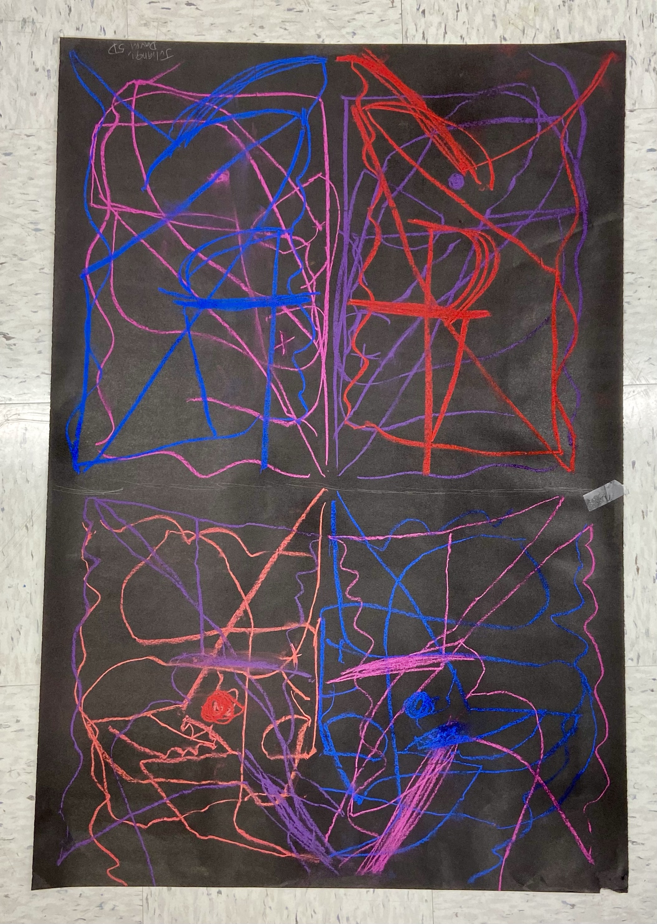 5th grade Heather Hansen Kinetic Mirrored Partner Drawings | Wow Art ...