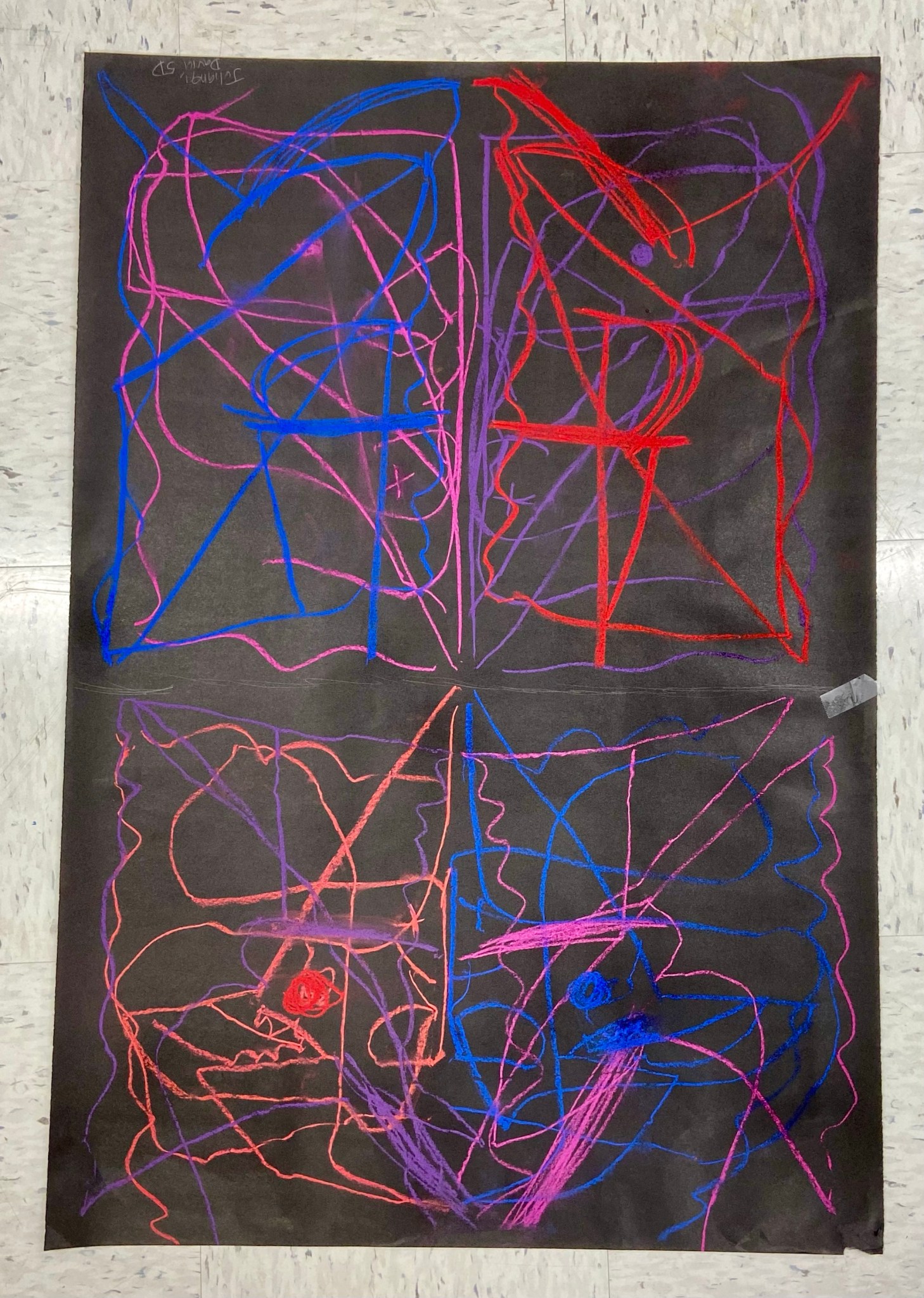 5th grade Heather Hansen Kinetic Mirrored Partner Drawings | Wow Art ...