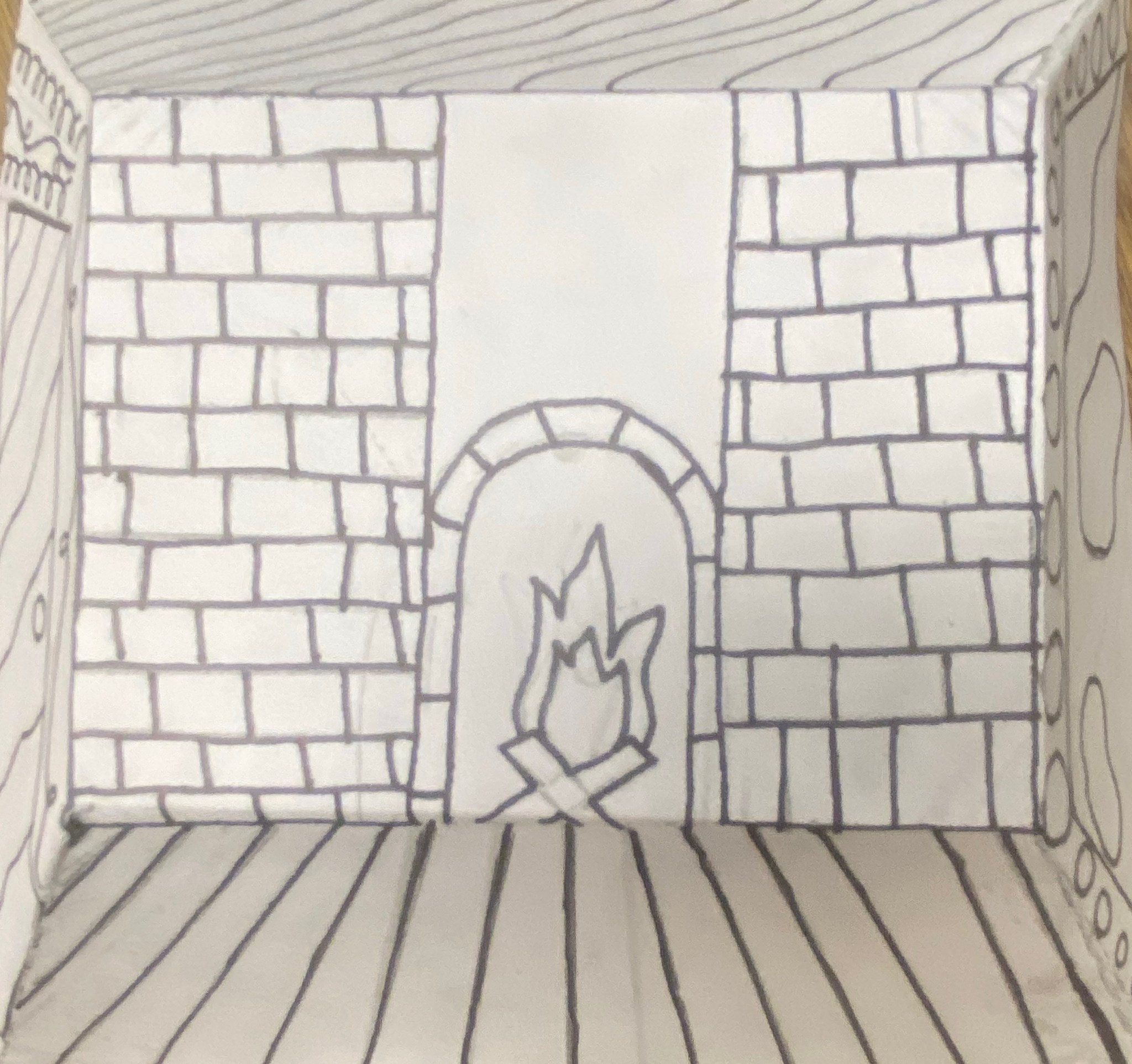 5th grade Peter Sansom inspired Reverse Perspective Room Drawings | Wow ...