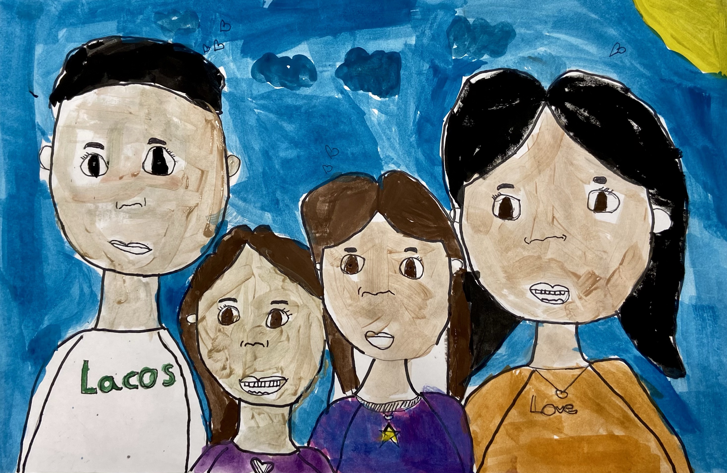 2nd grade Family Portraits | Wow Art Project