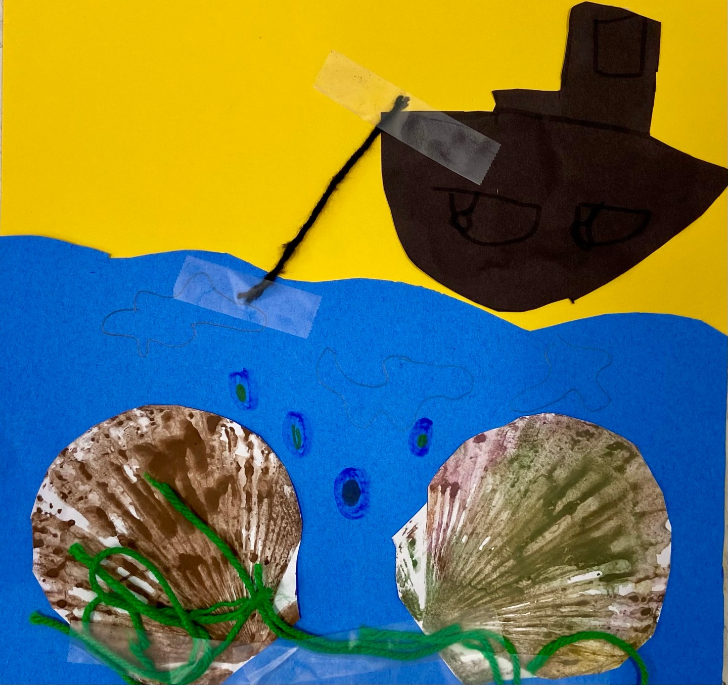 3rd grade TAB style Gyotaku Prints 22-23 | Wow Art Project
