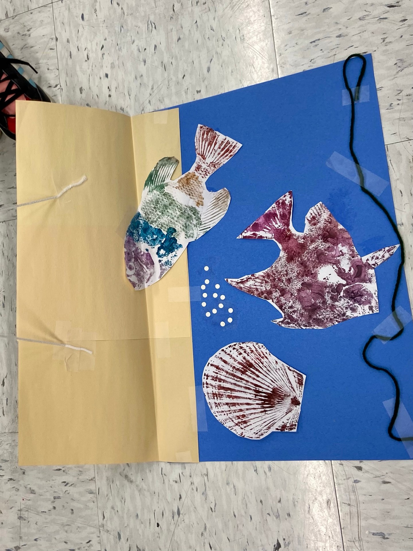 3rd grade TAB style Gyotaku Prints 22-23 | Wow Art Project