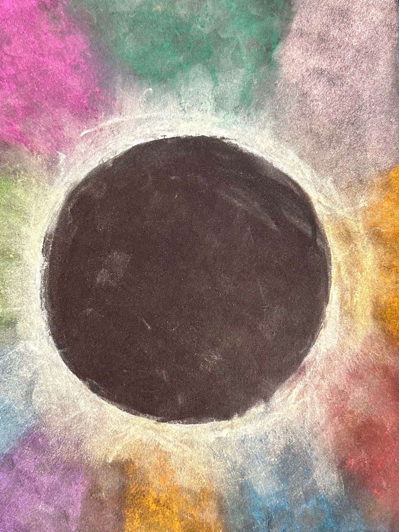 3rd grade Solar Eclipse Chalk Pastel Art | Wow Art Project