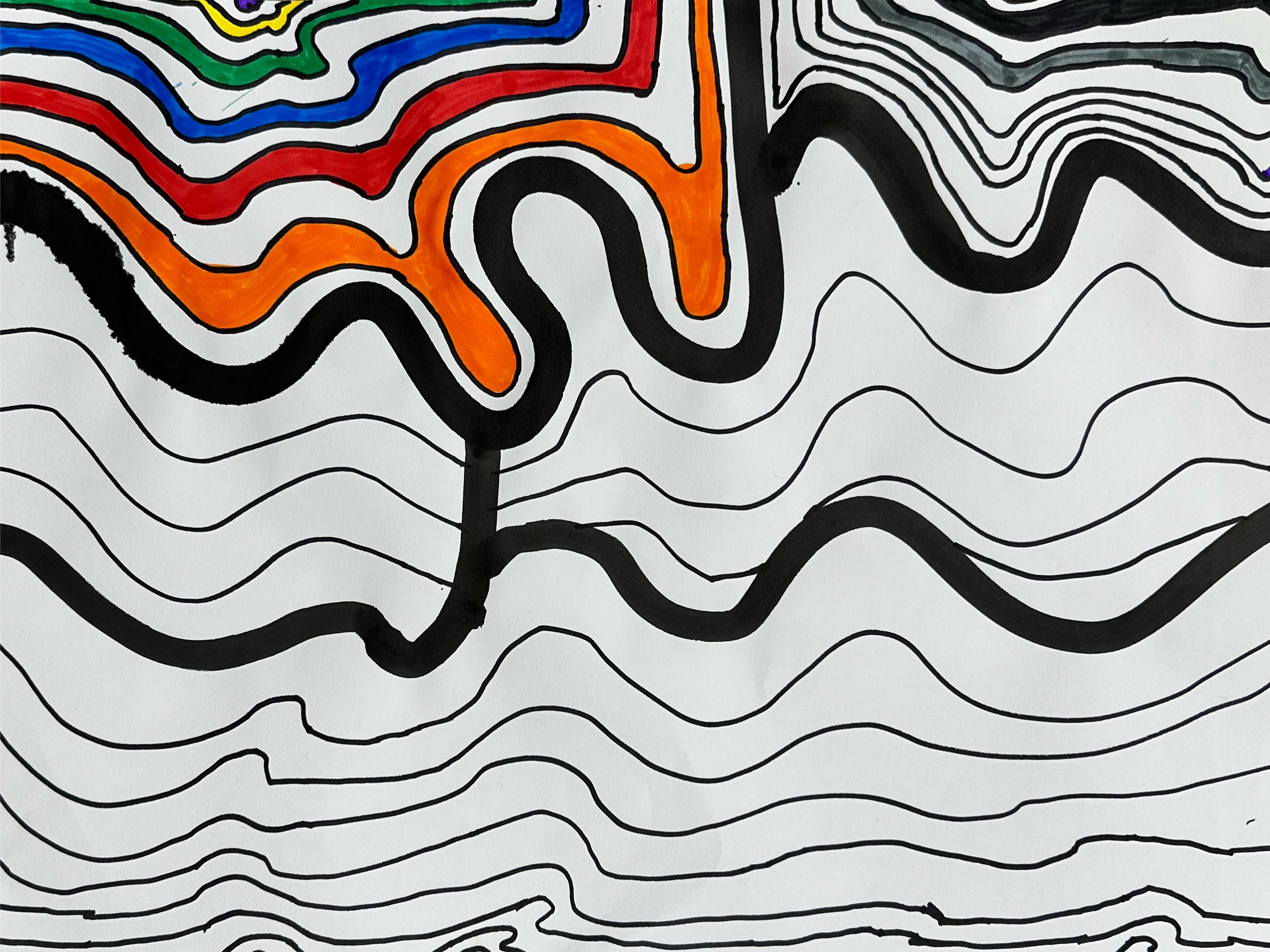 5th grade Jen Stark Drip Paintings | Wow Art Project