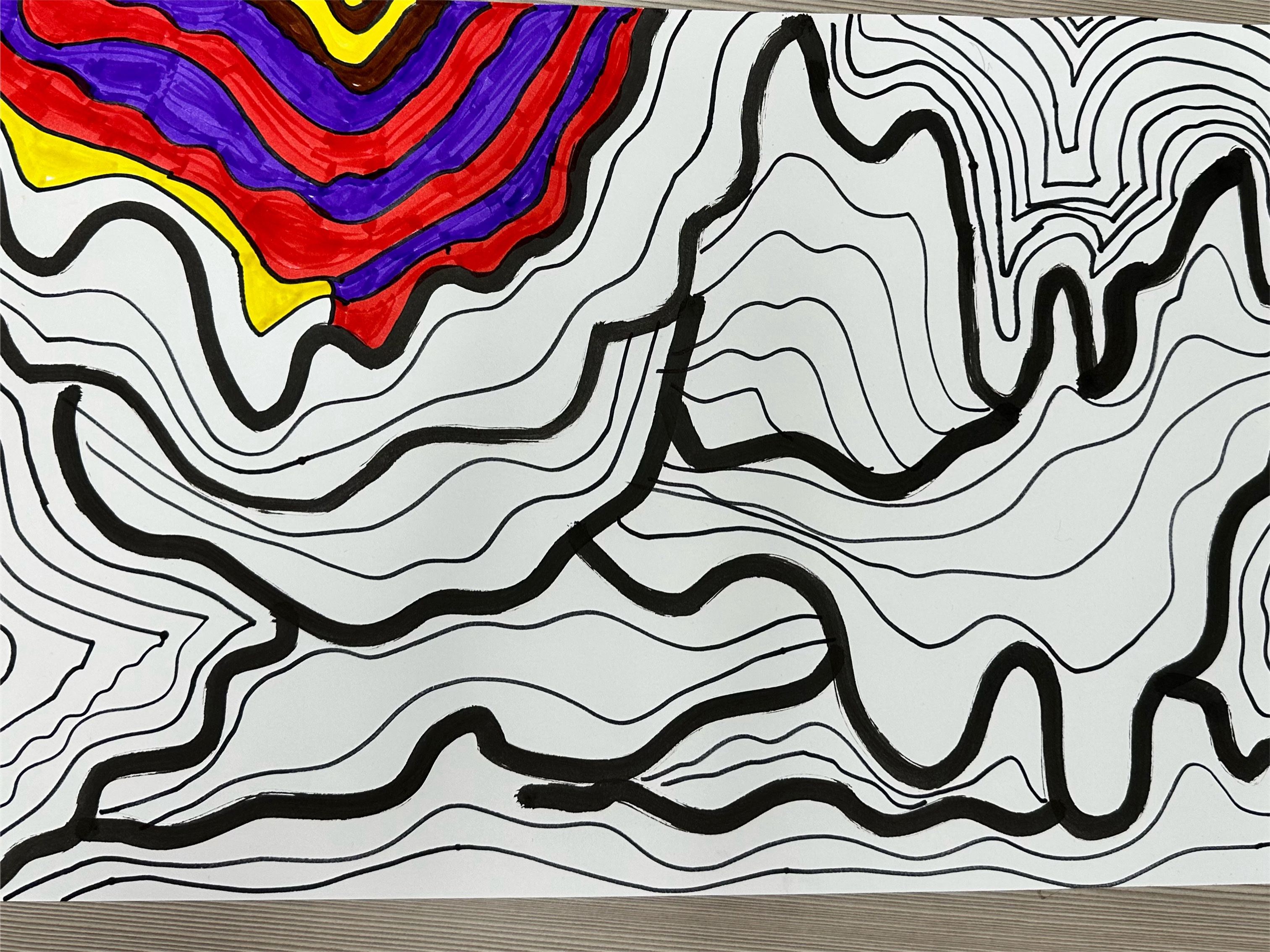 5th grade Jen Stark Drip Paintings | Wow Art Project