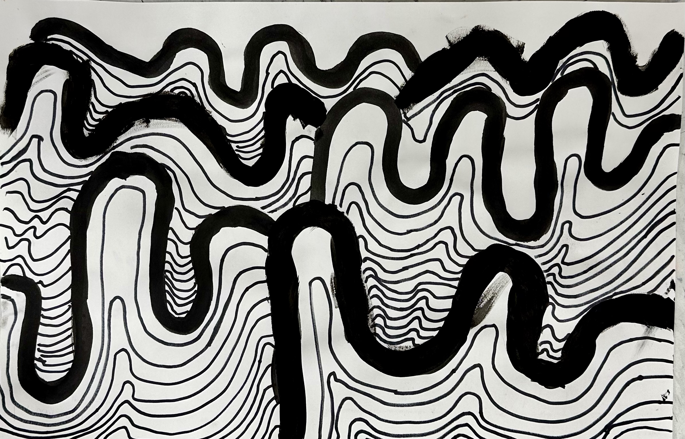 5th grade Jen Stark Drip Paintings | Wow Art Project