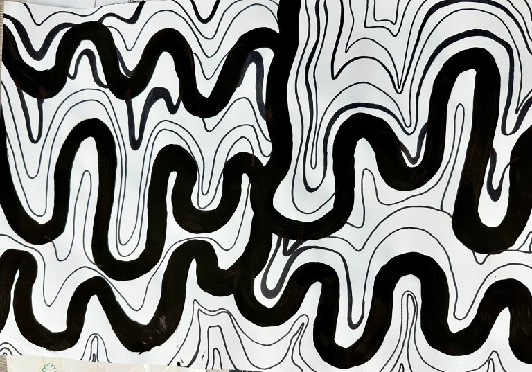 5th grade Jen Stark Drip Paintings | Wow Art Project