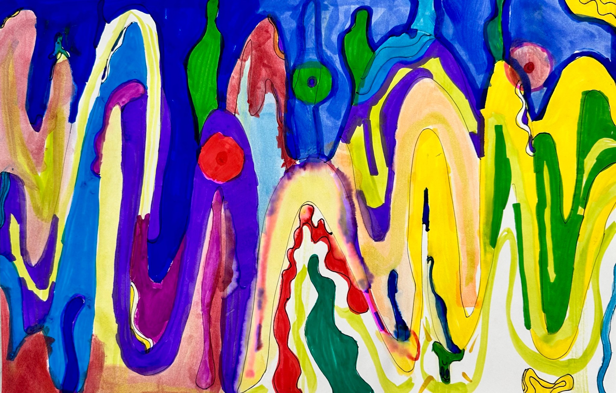 5th grade Jen Stark Drip Paintings | Wow Art Project