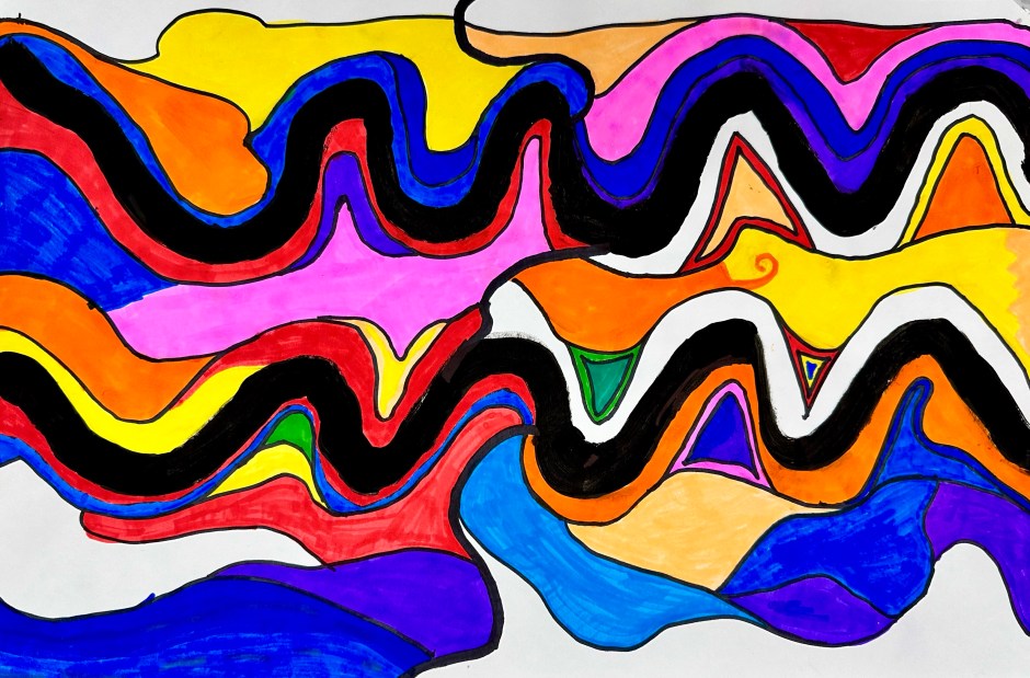 5th grade Jen Stark Drip Paintings | Wow Art Project