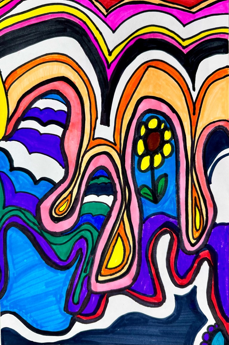 5th grade Jen Stark Drip Paintings | Wow Art Project