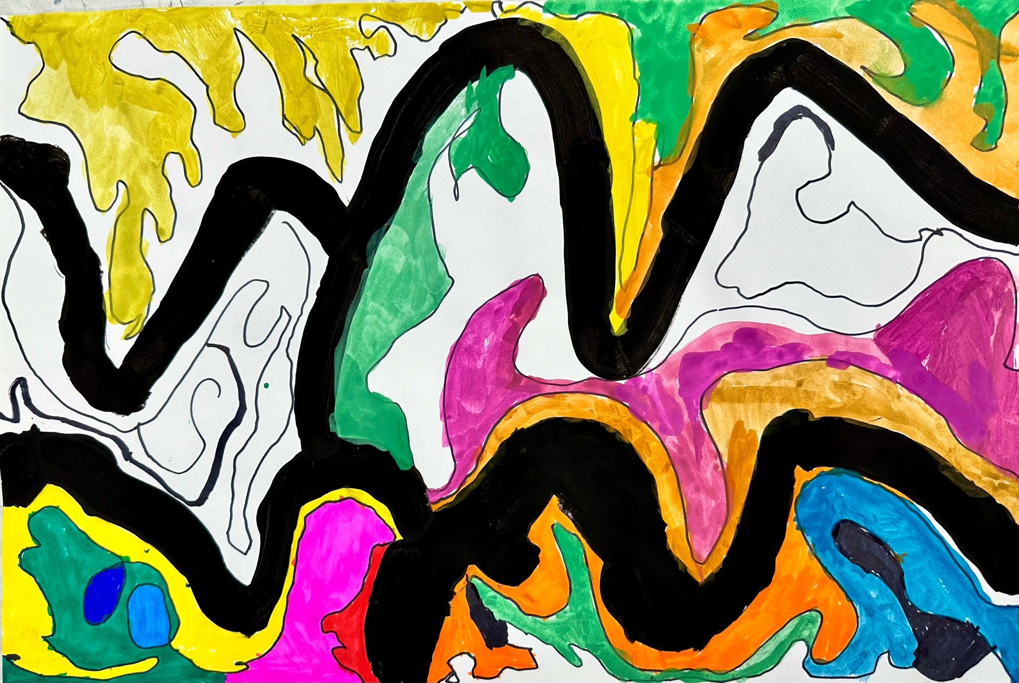 5th grade Jen Stark Drip Paintings | Wow Art Project