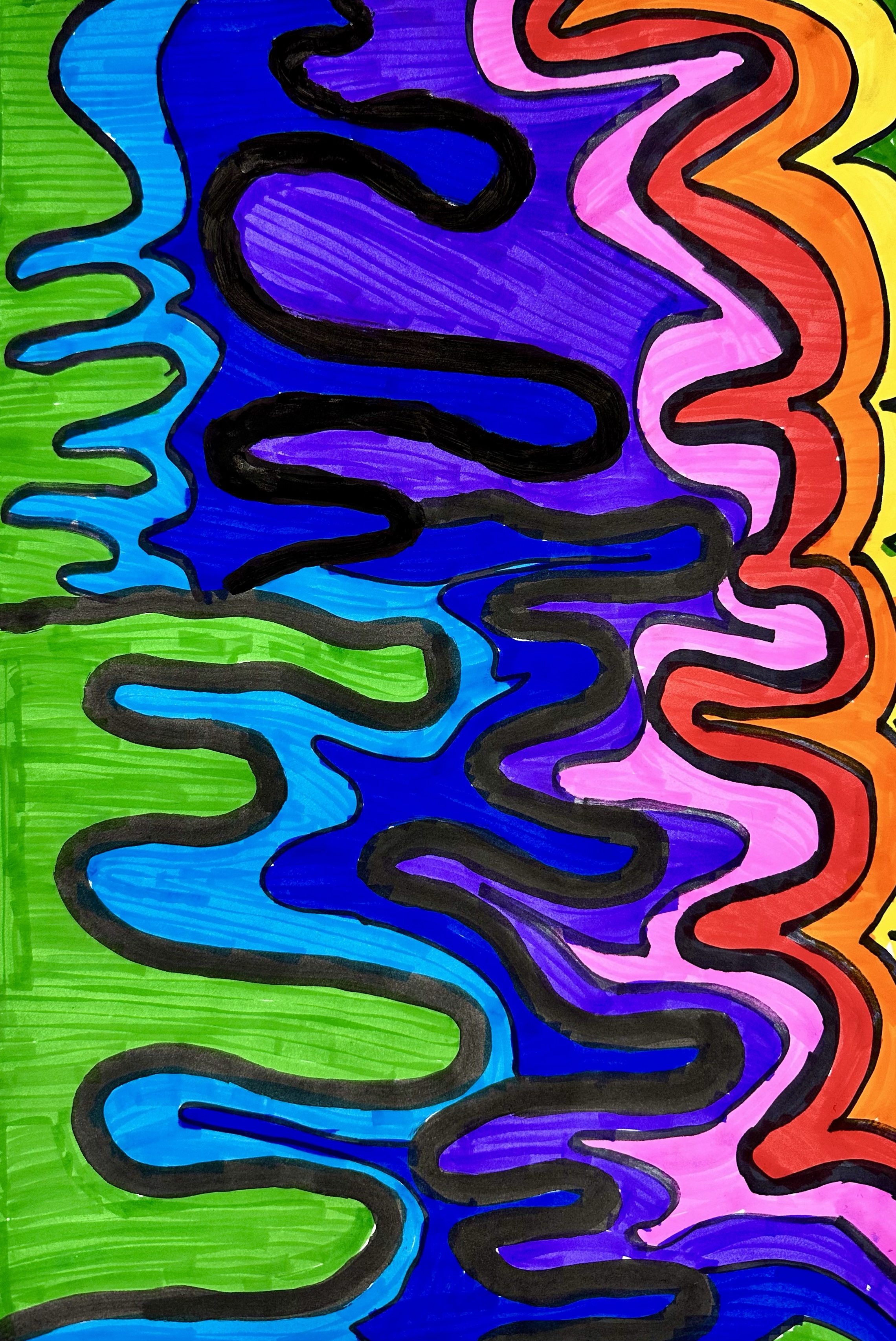 5th grade Jen Stark Drip Paintings | Wow Art Project