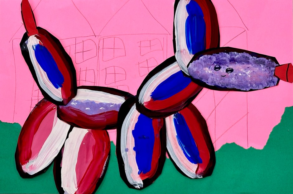 3rd grade Jeff Koons inspired Balloon Dog Floats | Wow Art Project